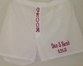 Items similar to Grooms Wedding boxers, grooms underwear, grooms ...