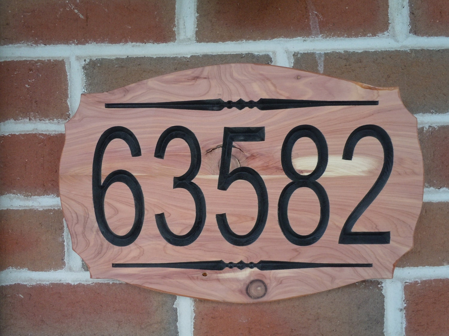 Address Sign House Number Sign Custom Carved Wooden Address