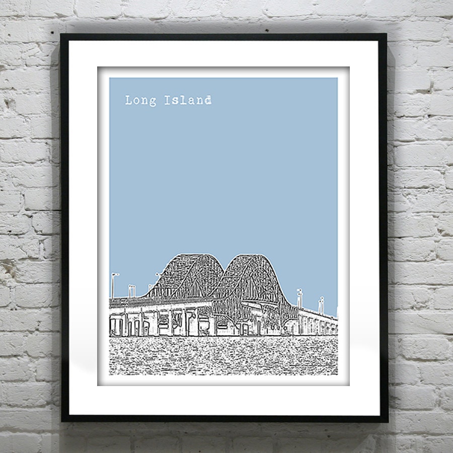 Long Island New York Poster New York Art Print by AnInspiredImage
