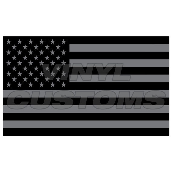 American Flag Tactical Subdued Vinyl Decal Sticker v2
