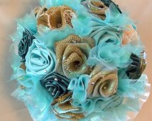 Unique burlap and teal related items | Etsy