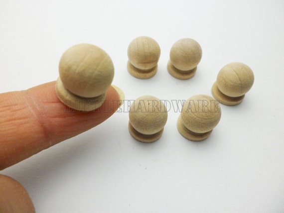 12mm Base Diameter mini wooden box feet /wooden by LittleHardware