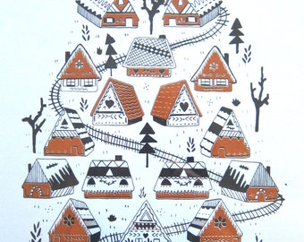 Popular items for gingerbread village on Etsy