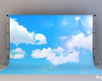 Clouds backdrop | Etsy
