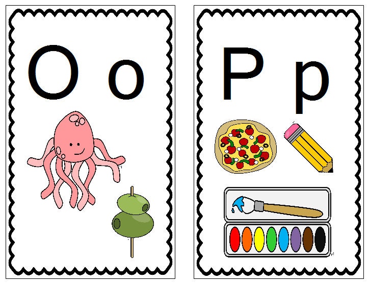 Alphabet Wall Cards Preschool Kindergarten ABC's