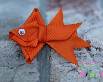 Items similar to Happy Goldfish Hair Clip on Etsy