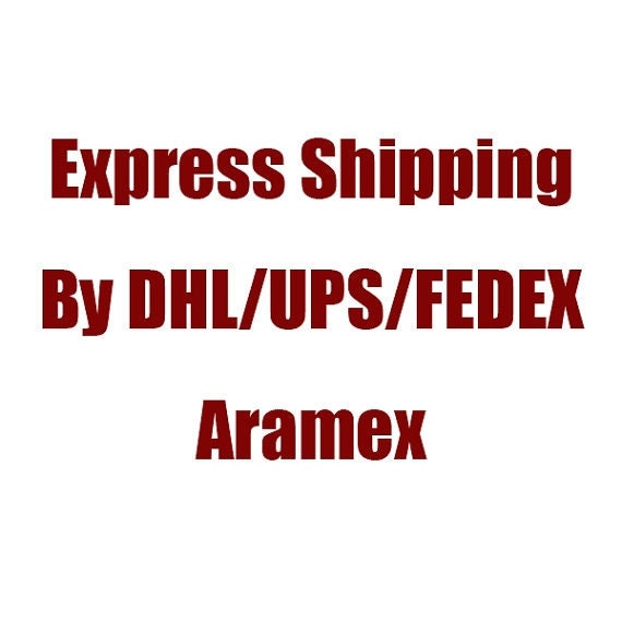 Express Shipping Cost by DHL/UPS/Aramex/Fedex