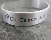 Hand Stamped Cancer Jewelry by StampingCancerOut on Etsy