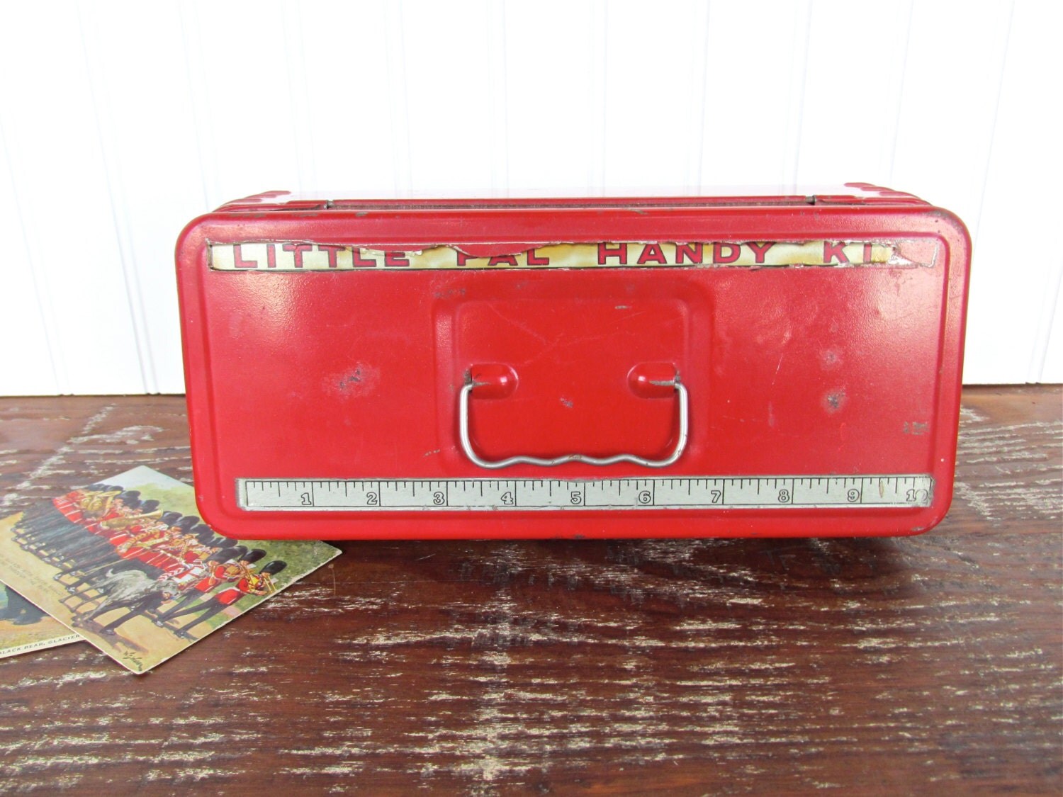 Industrial Red Metal Storage Tool Box Childens Storage – Haute Juice