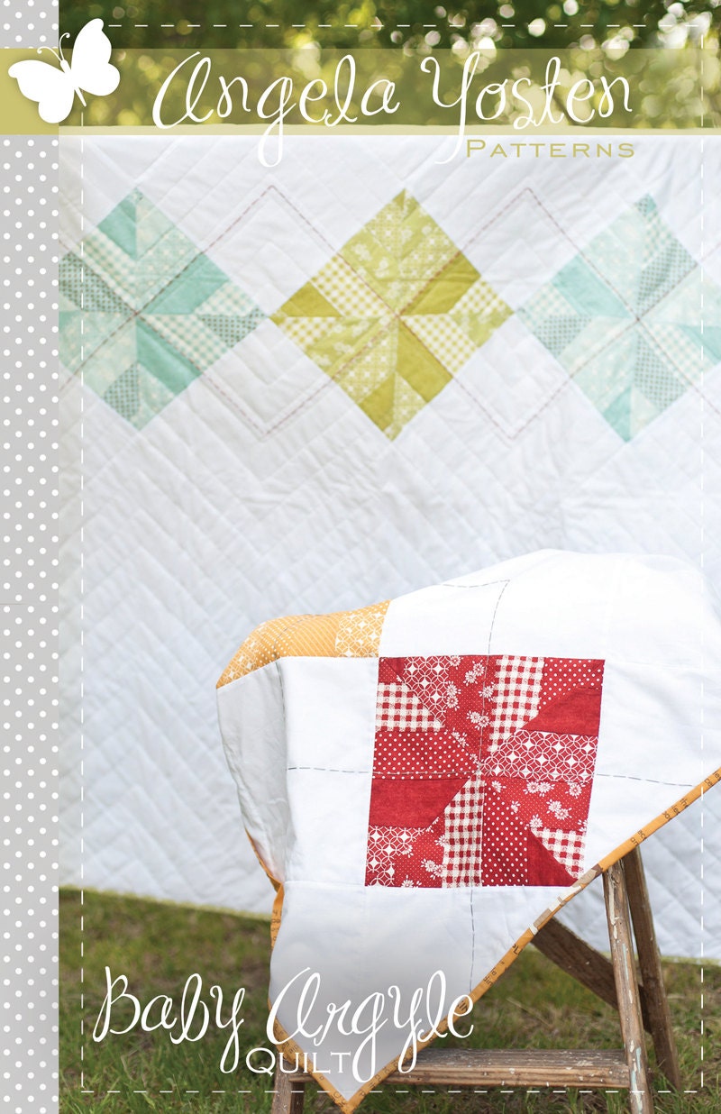Baby Argyle Quilt Pattern PDF Version
