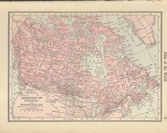 Popular items for vintage canada map on Etsy