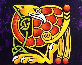 Celtic Bird from Book Of Kells