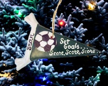 Popular items for soccer ornament on Etsy