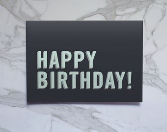 Manly birthday card | Etsy