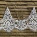 Beaded Scalloped Lace with eye lashes Bridal Lace Wedding
