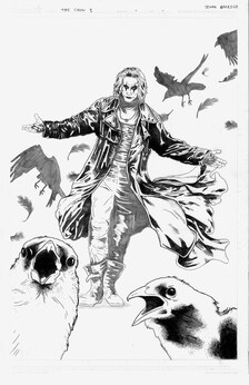The Crow Comic Book Drawings Sketch Coloring Page