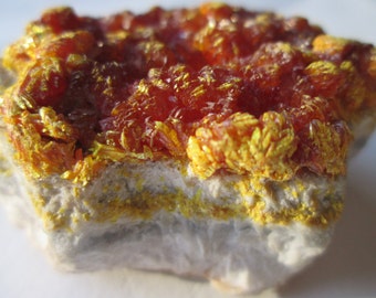 Red orange crystal | Etsy