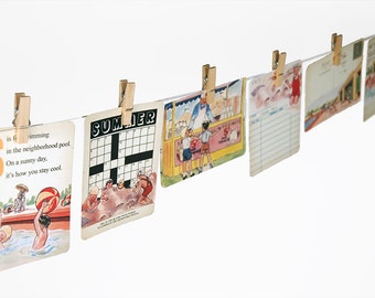 Digital retro back to school journaling cards / 3 by