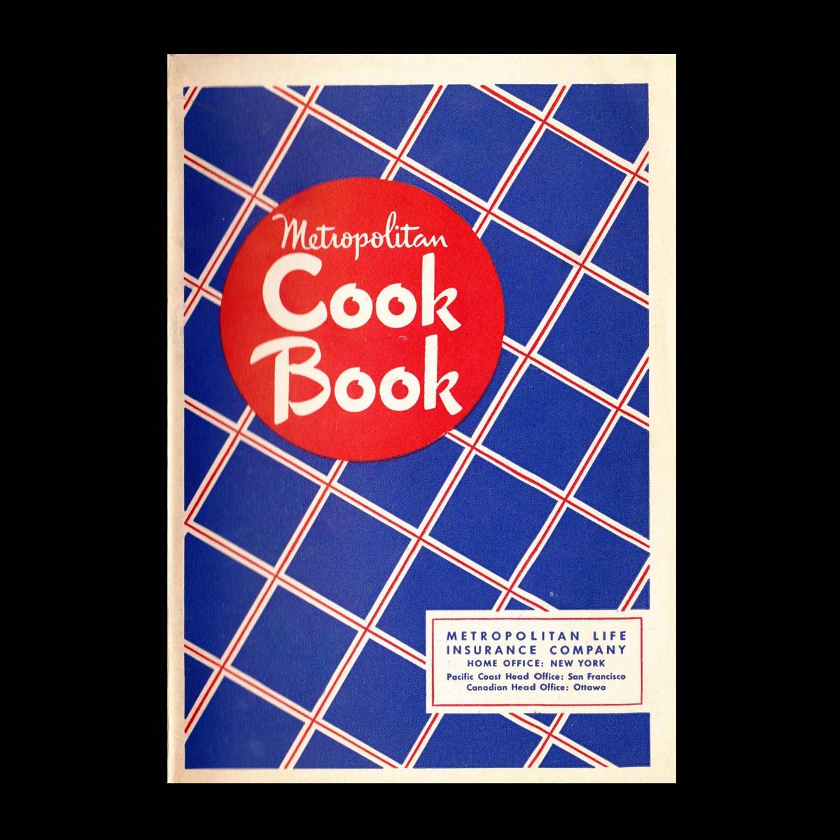Metropolitan Cook Book Vintage Recipe Book