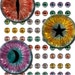 6mm Realistic Human Eyes Printout Collage Sheet of Eye Designs