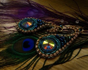 Popular items for peacock paisley on Etsy