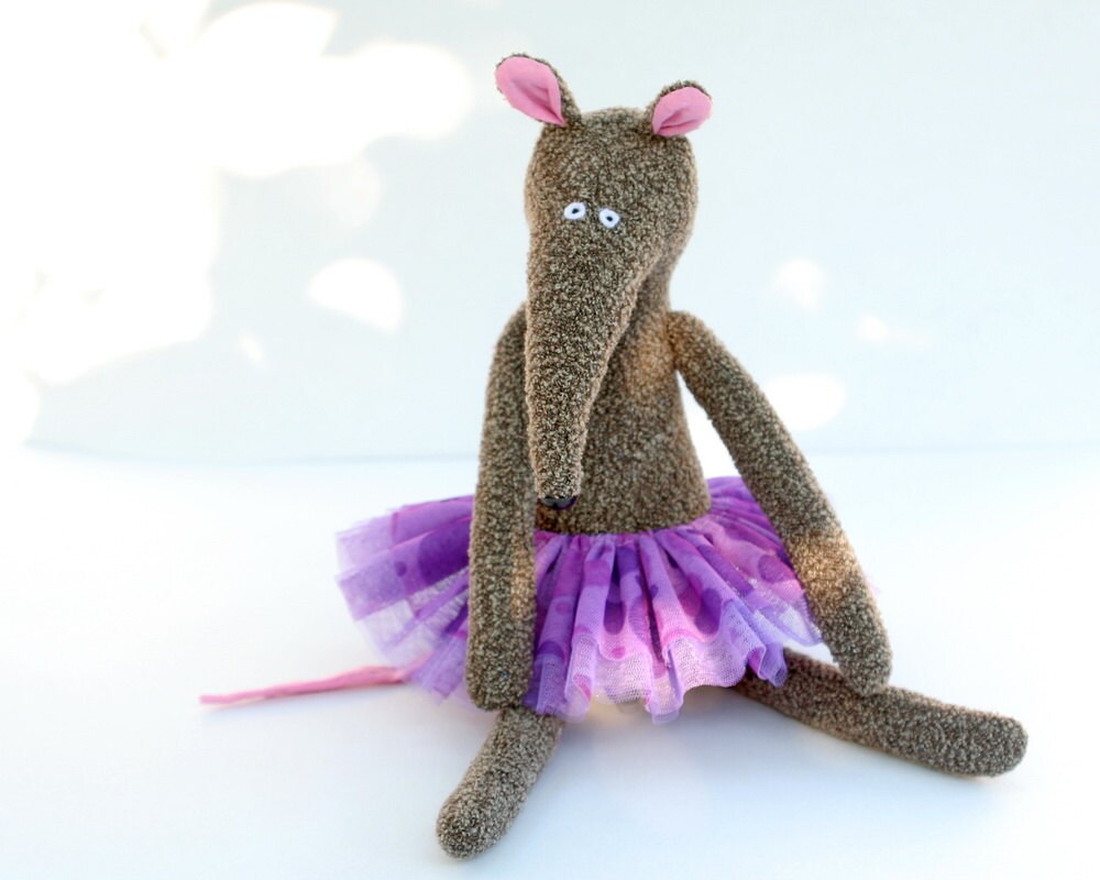 Lab Rat stuffed animal toy for children by andreavida on Etsy