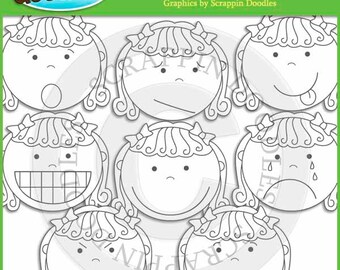 Emotions line art | Etsy