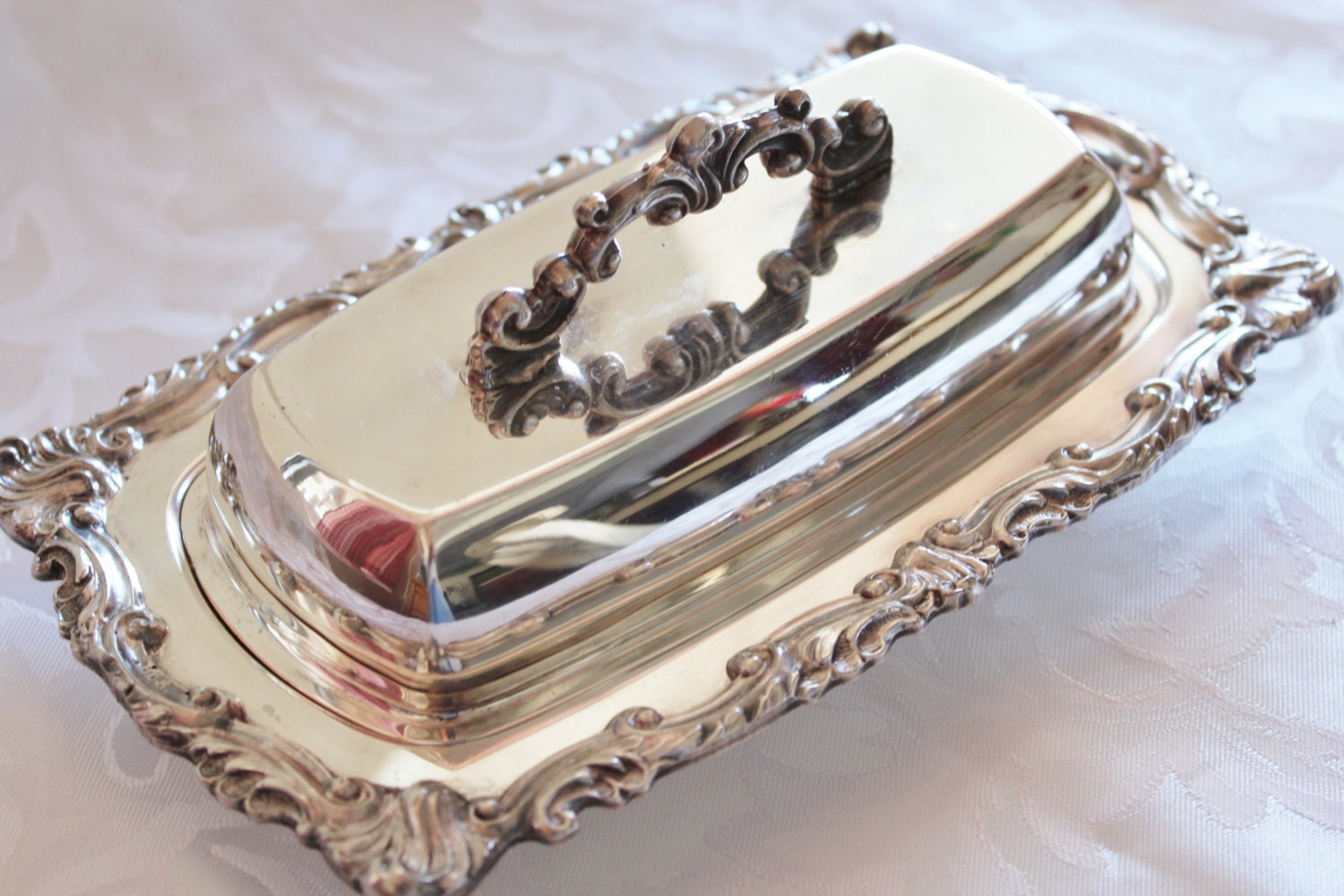 Silver Plate Butter Dish – Haute Juice