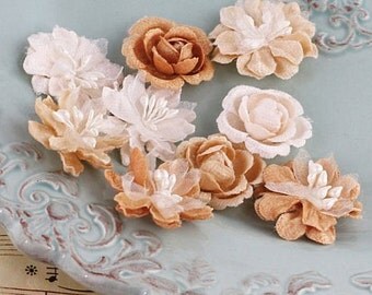 Popular items for mini fabric flowers on Etsy