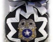 Items similar to Police Officer Unique Handmade Keepsake Quilted ...