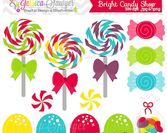 Candy shop clipart | Etsy