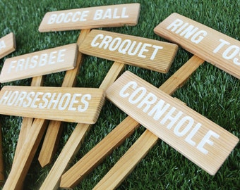 Lawn games sign | Etsy