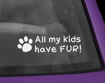 Three Paws on Heart Vinyl Sticker by InkyDinkyDaxDesigns on Etsy