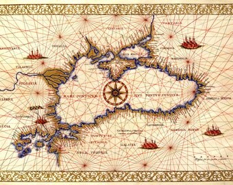Germany Italy 1798 Ancient World globe Map Map by mapsandposters