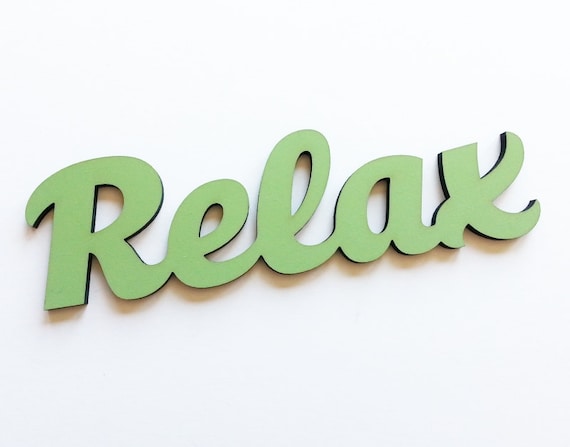 Relax Word Sign