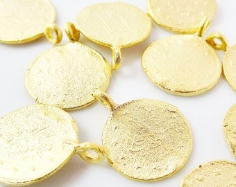 Gold plated coin | Etsy