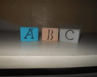 Abc blocks | Etsy