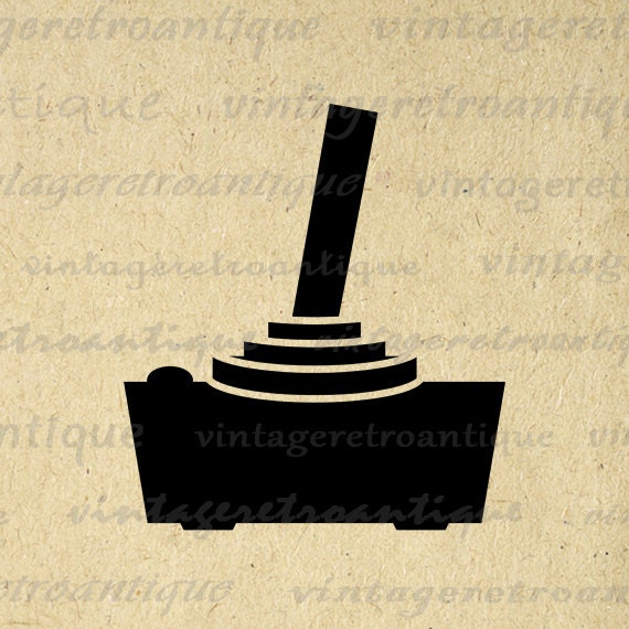 Digital Video Game Joystick Printable by VintageRetroAntique