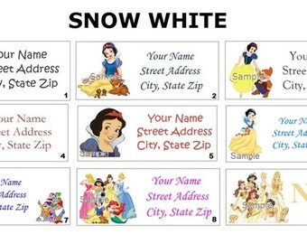 Snow white labels | Etsy