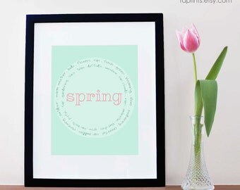 Popular items for spring words on Etsy