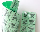 Items similar to 25 Mint Green 2 Part Raffle Tickets, Baby Shower ...