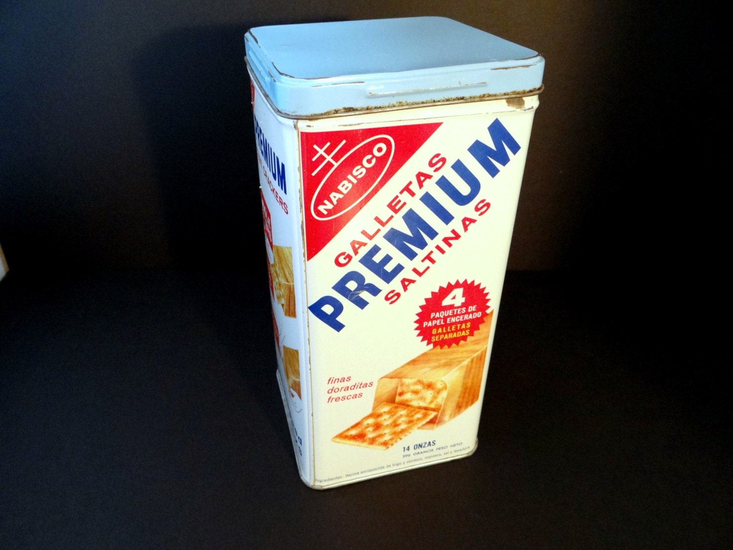 Vintage Nabisco Premium Saltine Cracker Tin 1960s Saltine