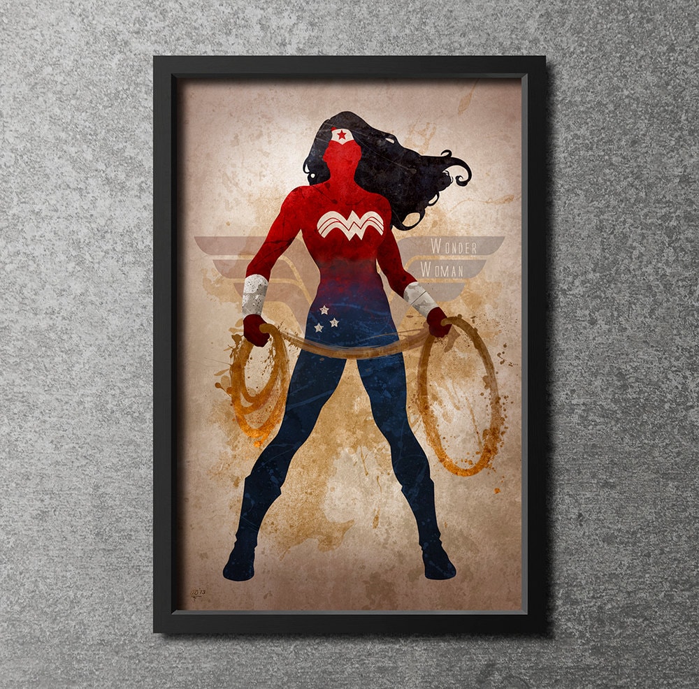 Original Giclee Art Print 'Wonder Woman'