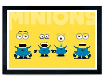 Popular items for minion poster on Etsy