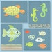 Ocean Nursery Decor Fish Nursery Blue and Green Nursery
