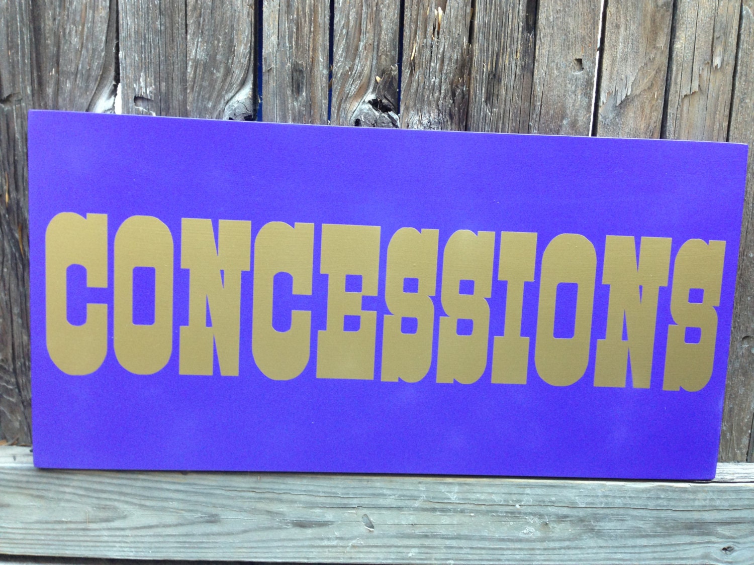 Concessions Sign Wood CUSTOM S12x20 Snack Bar