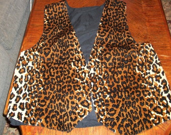 Popular items for leopard vest on Etsy