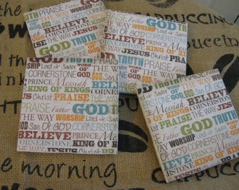 Popular items for word coasters on Etsy