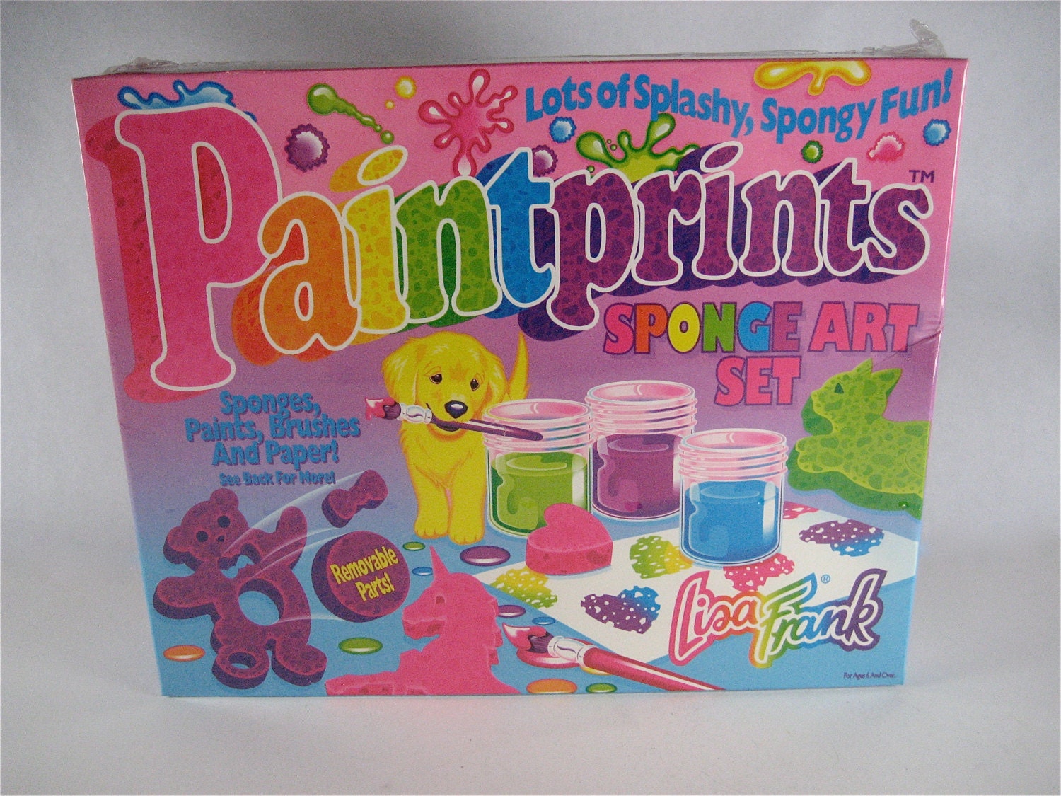 LISA FRANK Paintprints Sponge Art Craft Set with Fantasy