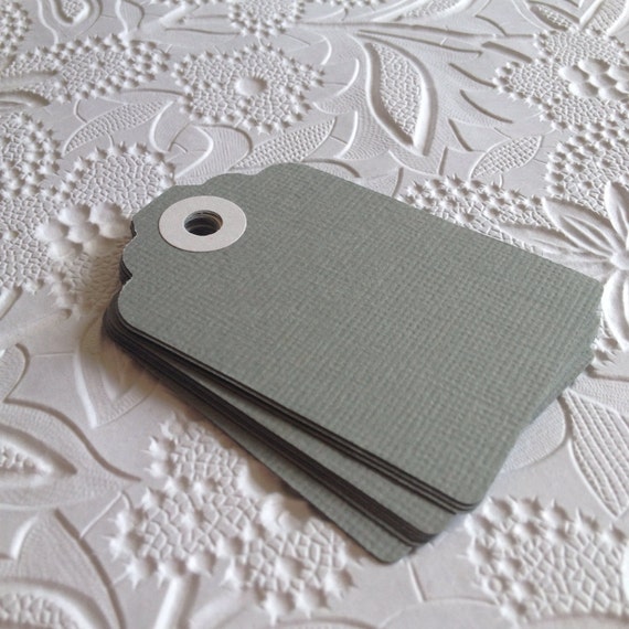 Light Gray Gift Tags Grey Tags Gray Tags Favor by elfSTUDIOS